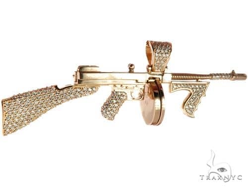 Gold Gun With Diamonds