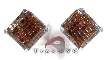 Red Diamond Earrings For Men